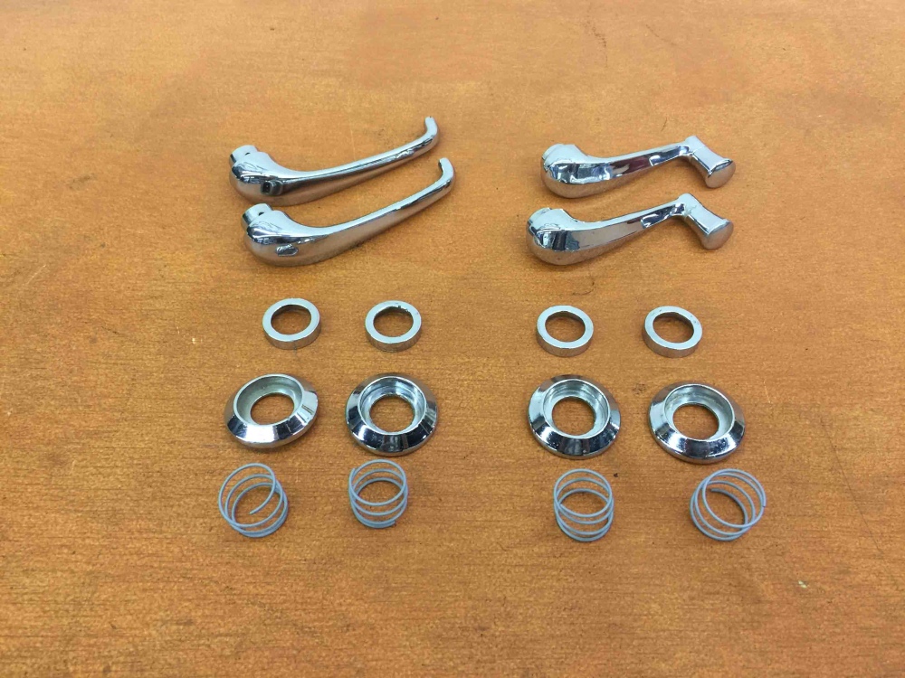 JAGUAR XKE SERIES 1 DOOR AND WINDOW HANDLE CHROME SET NICE!!! - For ...