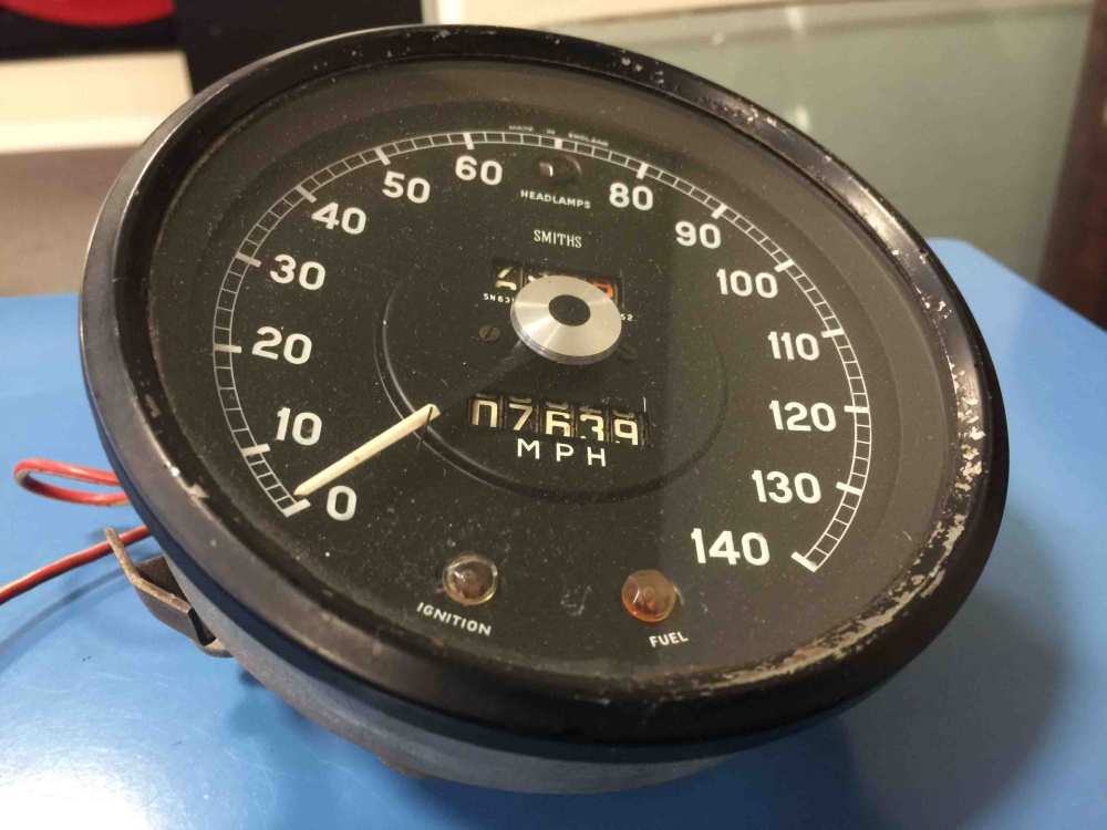 Jaguar MK2 Mark 2 SMITHS Speedometer Speedo Gauge S1 SN6317 08 1152 low ...