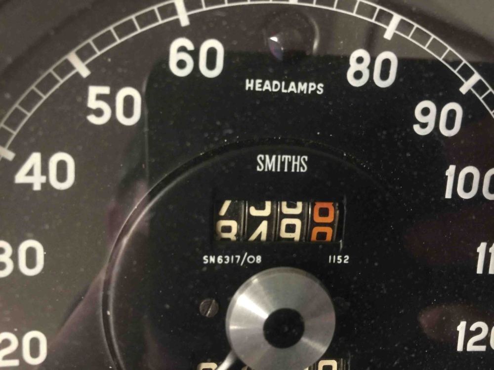 Jaguar MK2 Mark 2 SMITHS Speedometer Speedo Gauge S1 SN6317 08 1152 low ...