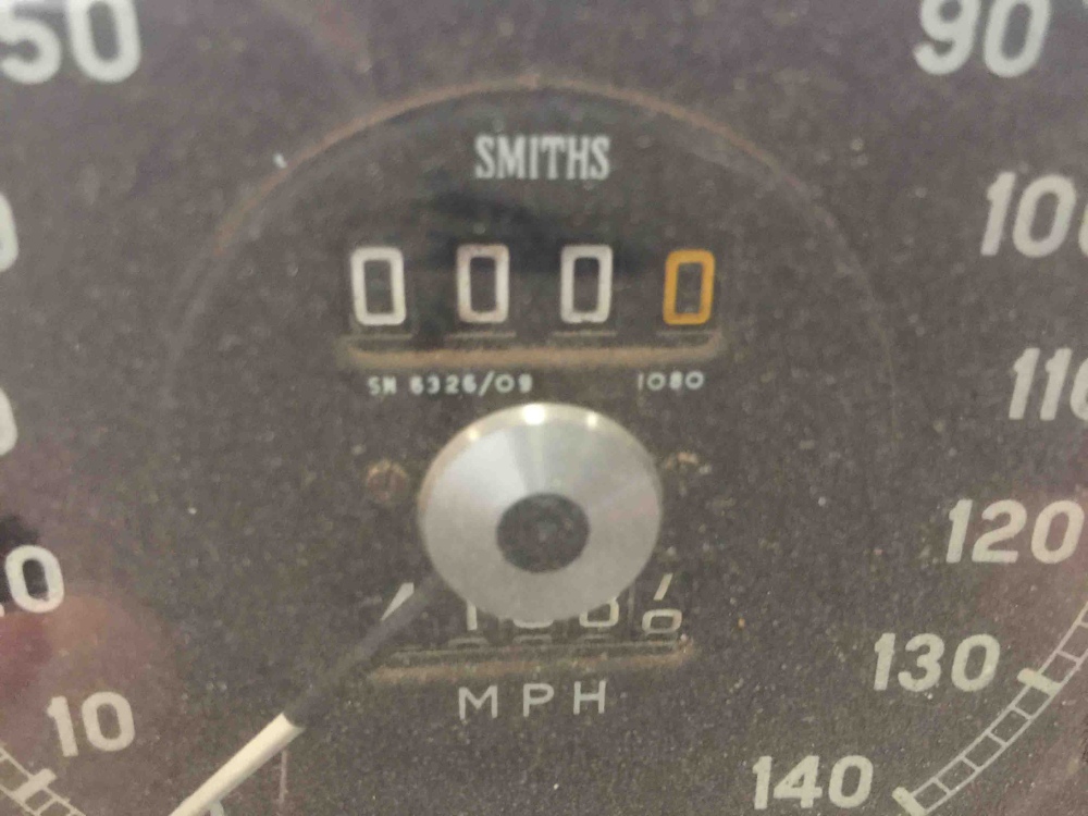 JAGUAR XKE E Type SMITHS SPEEDOMETER MPH SPEEDO GAUGE SN6326 09 1080 ...