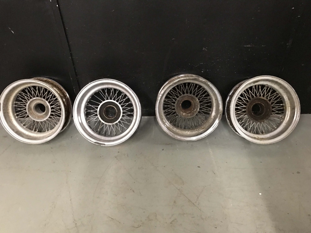 Jaguar XKE E Type Dayton Wire Wheels Rims Set of 4 16x6 - For Sale ...