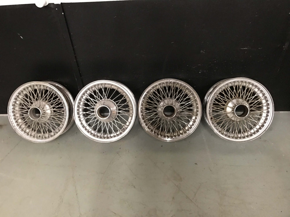 Jaguar XKE E Type Dayton Wire Wheels Rims Set of 4 16x6 - For Sale ...