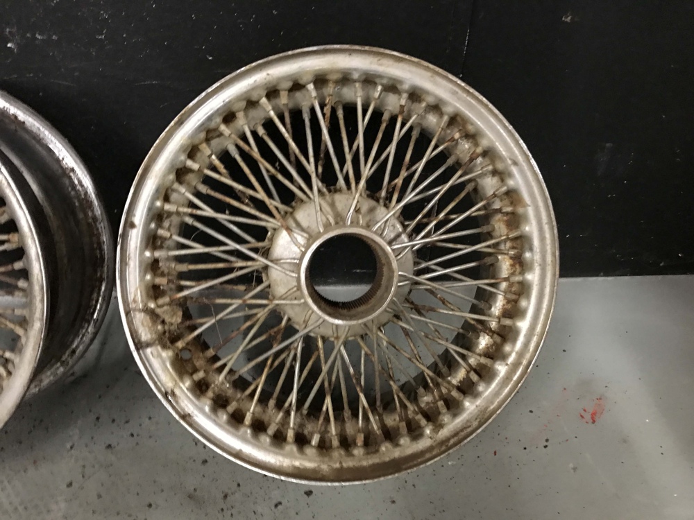 Jaguar XKE E Type Dayton Wire Wheels Rims Set of 4 16x7 - For Sale ...