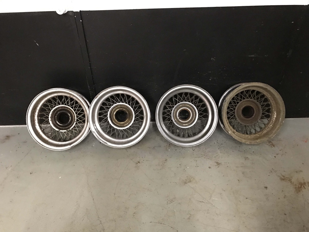 Jaguar XKE E Type Dayton Wire Wheels Rims Set of 4 15x6 - For Sale ...