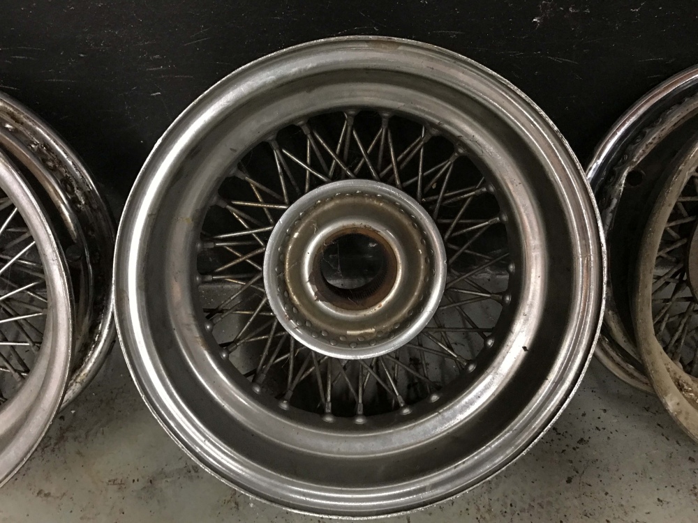 Jaguar XKE E Type Dayton Wire Wheels Rims Set of 4 15x6 - For Sale ...
