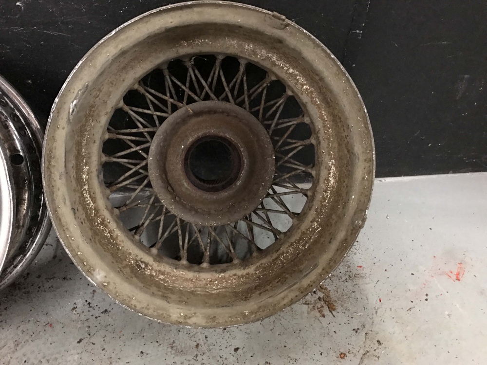 Jaguar XKE E Type Dayton Wire Wheels Rims Set of 4 15x6 - For Sale ...