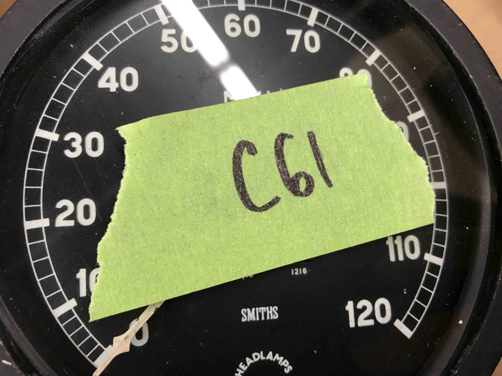 SMITHS Speedometer Speedo Gauge SN 6354 19 1216 Jaguar XK XK120 MK2 MK7 ...