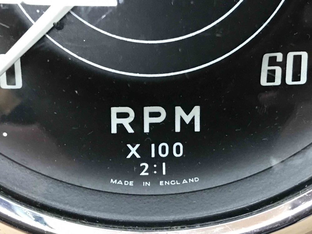 Triumph TR2 TR3 JAEGER Tachometer Tach RPM Gauge RN 1402 09 Bubble ...