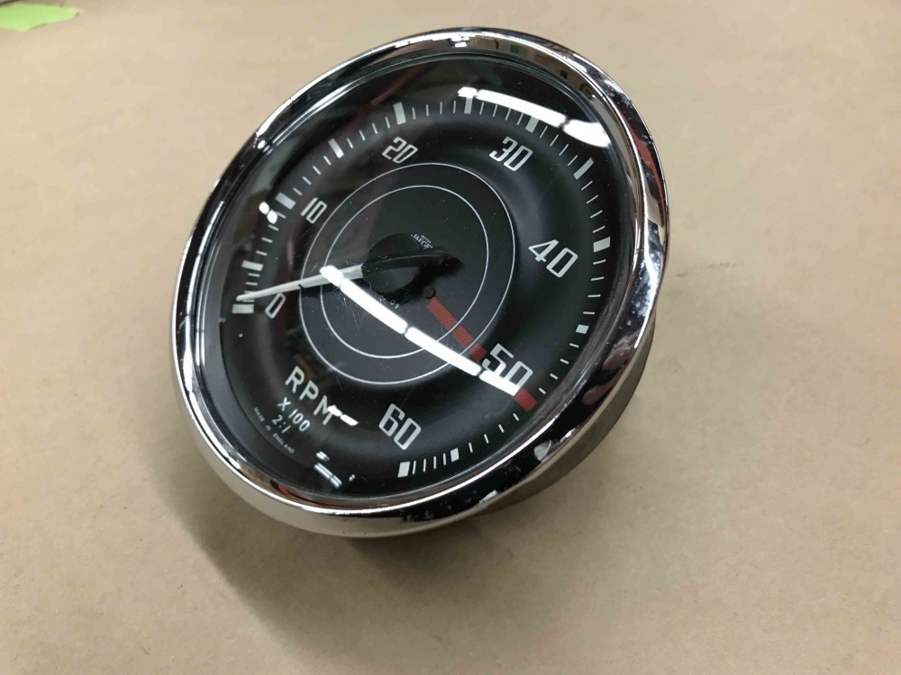 Triumph TR2 TR3 JAEGER Tachometer Tach RPM Gauge RN 1402 09 Bubble ...