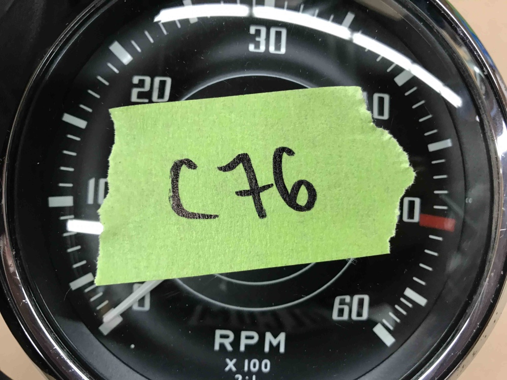 Triumph TR2 TR3 JAEGER Tachometer Tach RPM Gauge RN 1402 09 Bubble ...