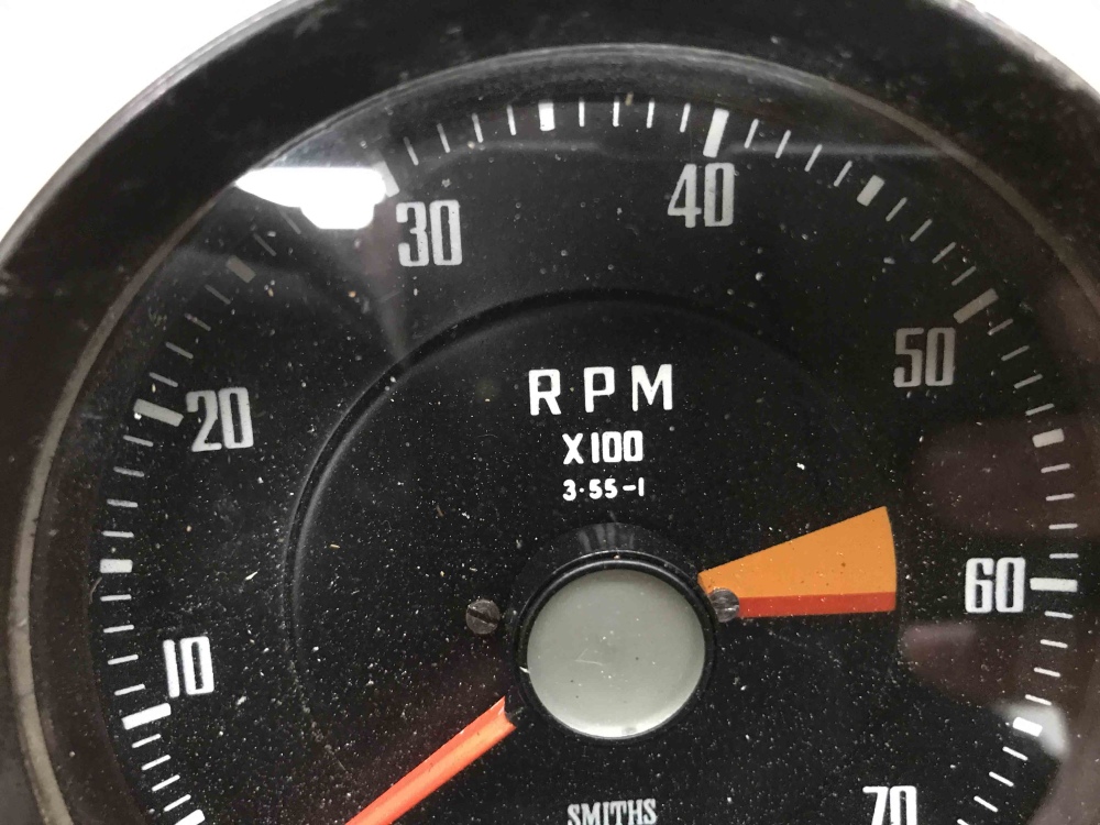 Triumph GT6 SMITHS Tachometer Tach RPM Gauge RN 2318 00 Instrument ...