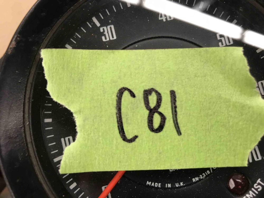 Triumph GT6 SMITHS Tachometer Tach RPM Gauge RN 2318 00 Instrument ...