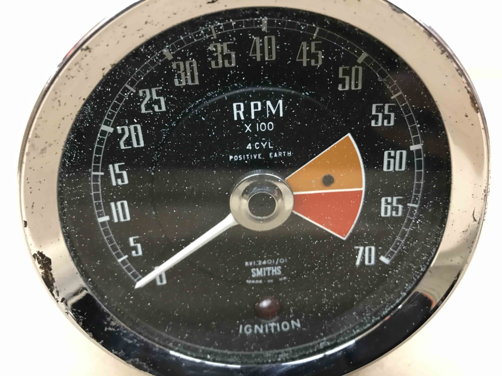 Austin Healey Sprite MG MGB Midget SMITHS Tachometer Tach RPM Gauge RVI ...