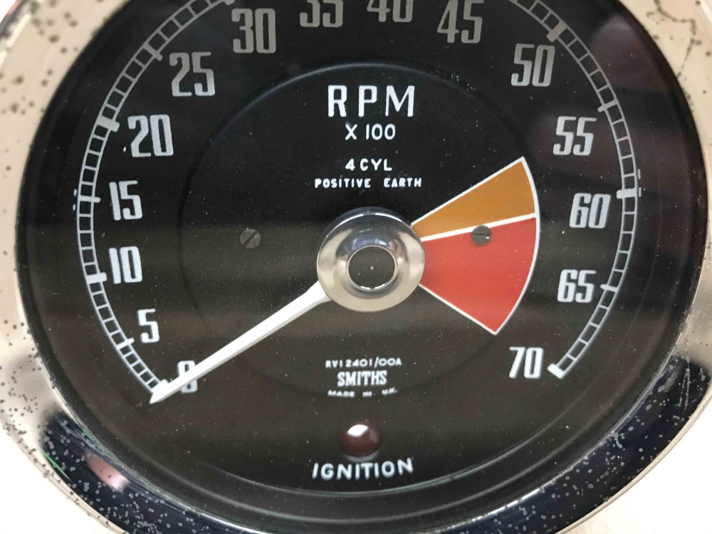 Austin Healey Sprite MG MGB Midget SMITHS Tachometer Tach RPM Gauge RVI ...