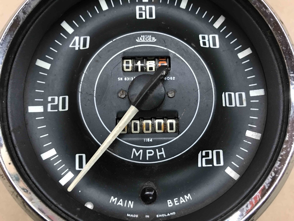 Triumph TR4 TR4A JAEGER Speedometer Speedo MPH Gauge SN 6313 09 ...
