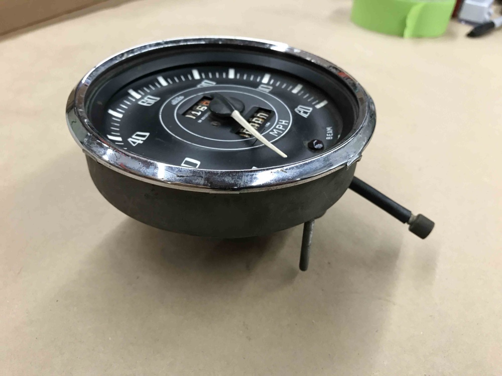 Triumph TR4 TR4A JAEGER Speedometer Speedo MPH Gauge SN 6313 09 ...
