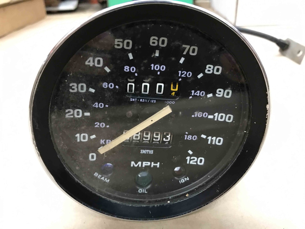 Triumph Spitfire 1500 SMITHS Speedometer Speedo MPH SNT 6211 12 S ...