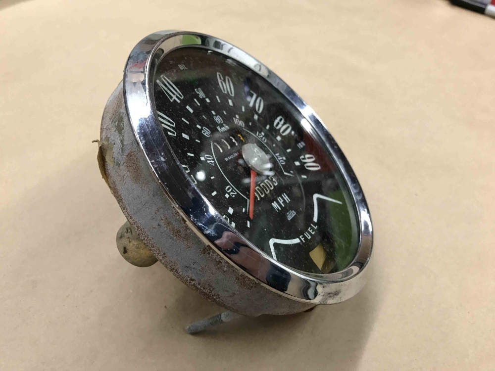 Triumph Herald JAEGER Speedometer Speedo MPH Gauge SN 6401 56 A ...