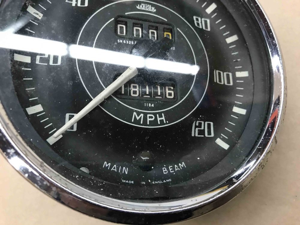 Triumph TR4 TR4A JAEGER Speedometer Speedo MPH Gauge SN 6325 00 A ...