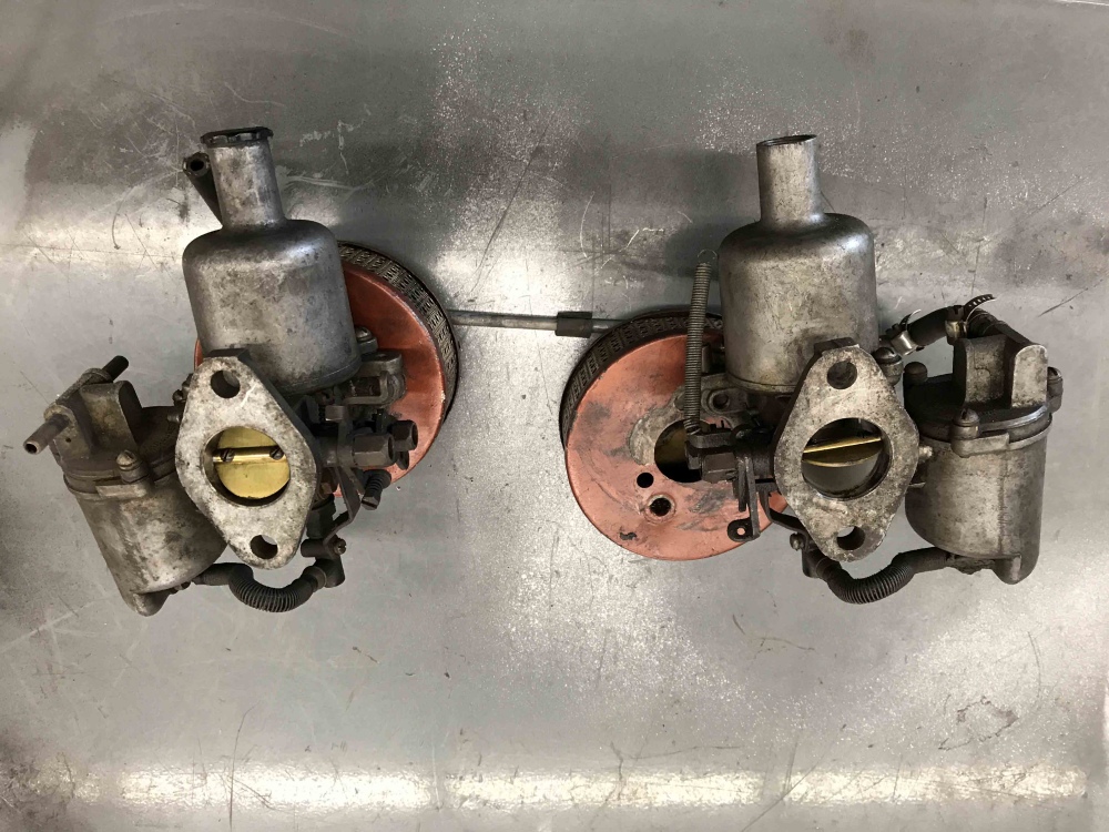 SU Carburetor set of 2 Carbs AUC 1341 1342 TRIUMPH MG MIDGET AUSTIN ...