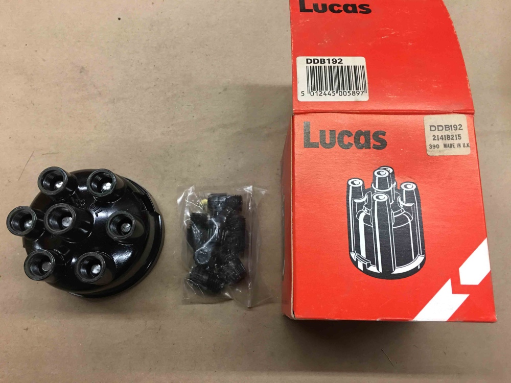LUCAS Distributor Cap DDB192 21418215 Austin Jaguar Triumph MG NOS ...