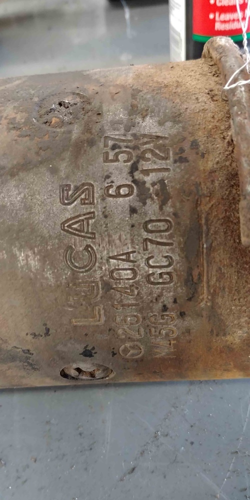 LUCAS Starter Jaguar 26140A 6/57 Date Code M45G GC70 12V - For Sale ...