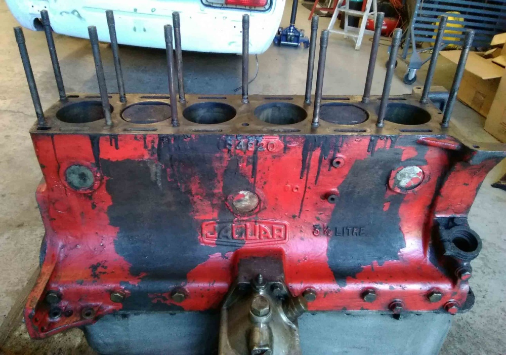 Jaguar XK120 Engine W3882-8 Short Block - For Sale, Seattle WA