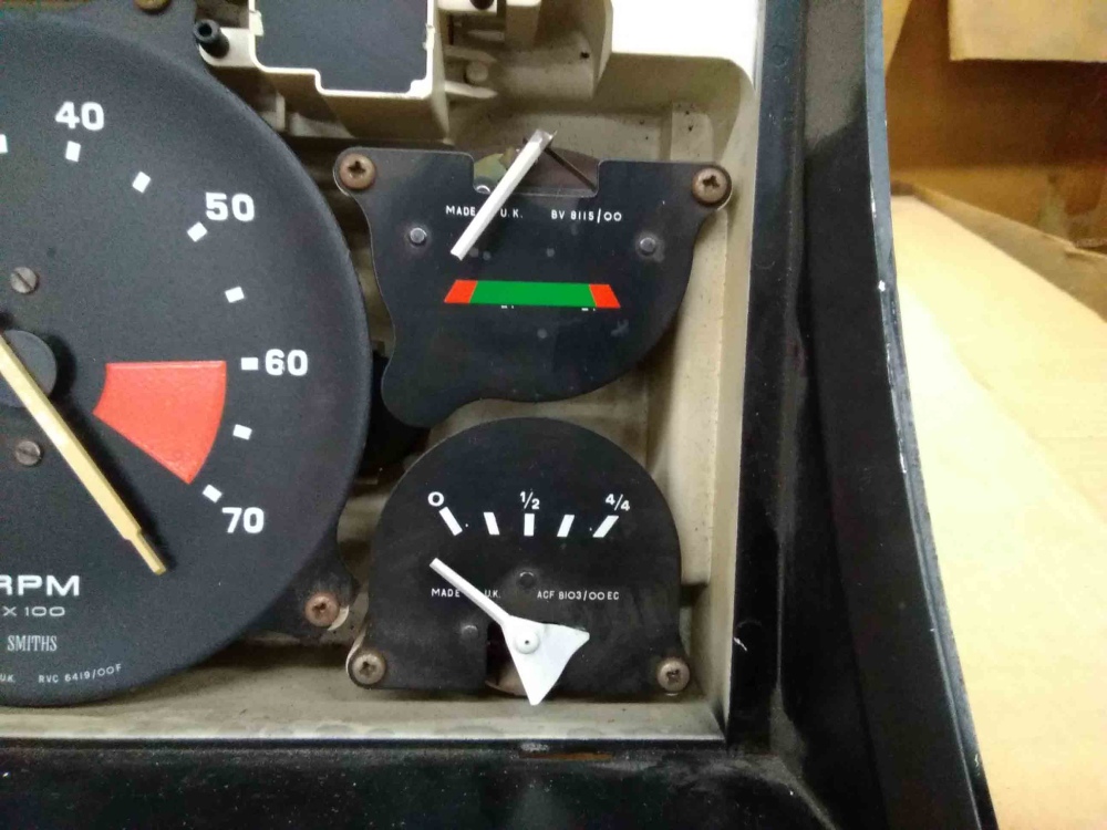 Triumph TR7 Instrument Cluster Dash Gauges Tachometer Clock Fuel Temp ...