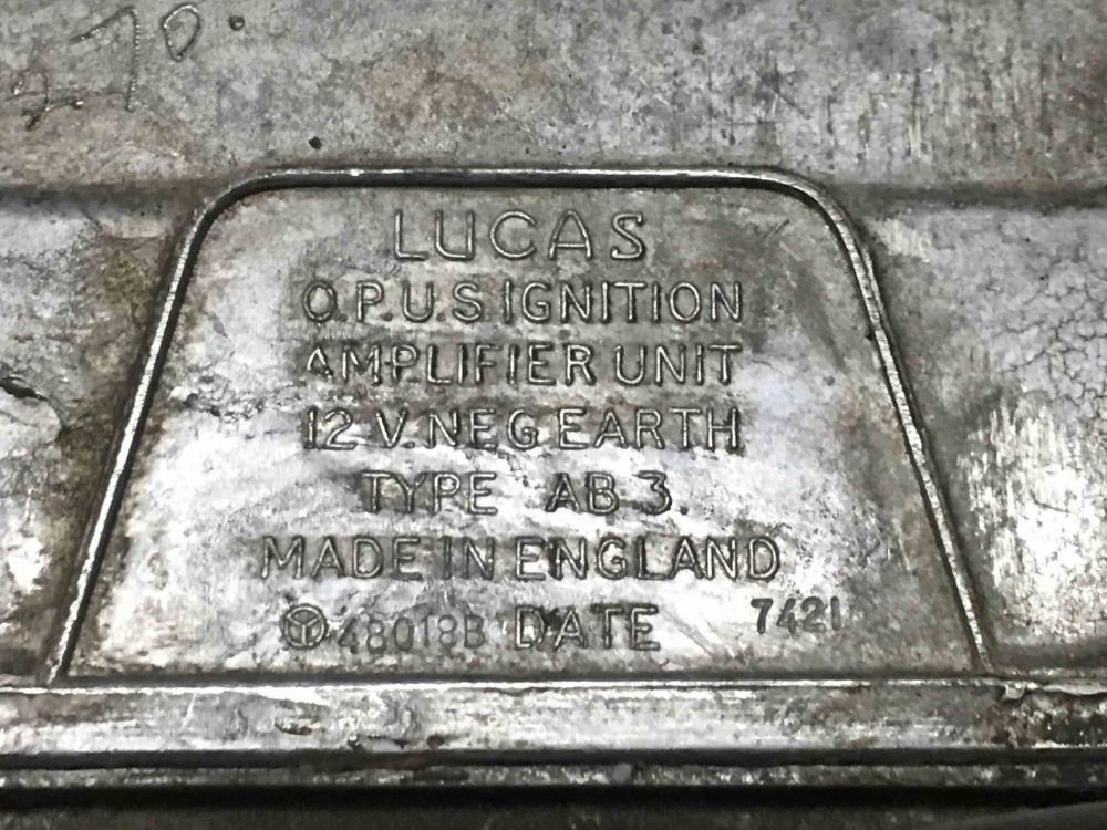 JAGUAR E TYPE XKE SERIES 3 V12 LUCAS O.P.U.S. IGNITION AMPLIFIER UNIT ...
