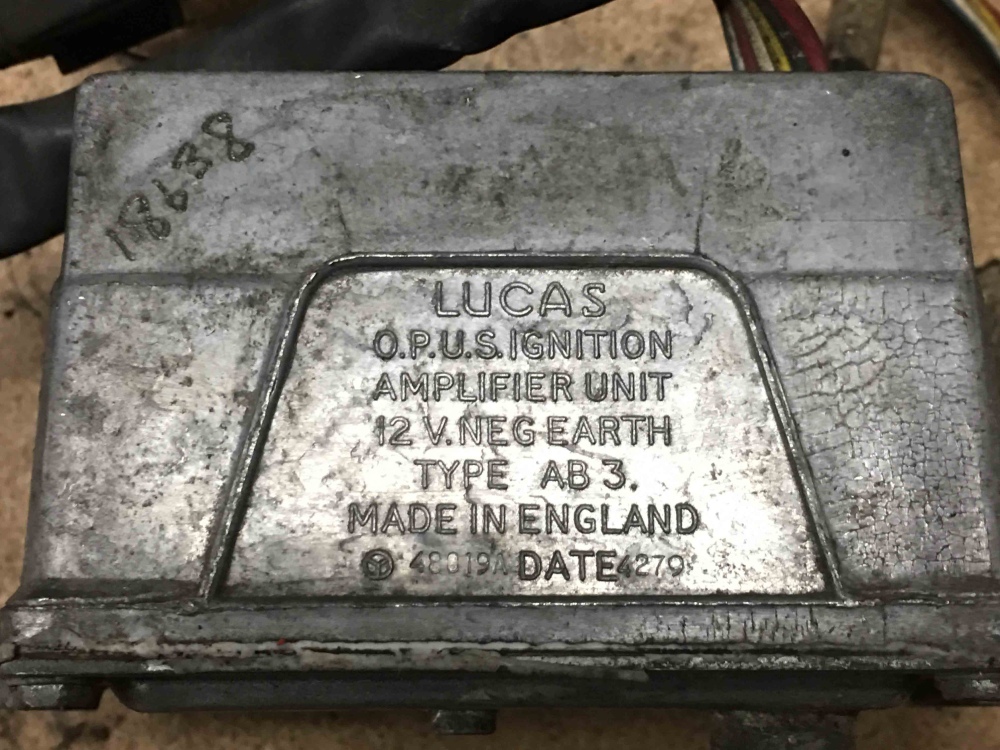 JAGUAR E TYPE XKE SERIES 3 V12 LUCAS O.P.U.S. IGNITION AMPLIFIER UNIT ...