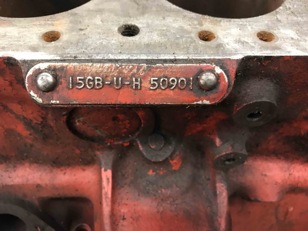 MG MGA 1500 4 CYLINDER ENGINE SHORT BLOCK 15GB - U - H 50901 MGA ...