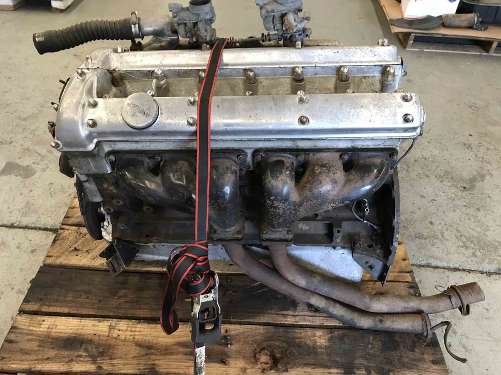 JAGUAR 2.4 LITER MARK 1 MK1 COMPLETE ENGINE BB 5885-7 SOLEX CARBS XKE ...