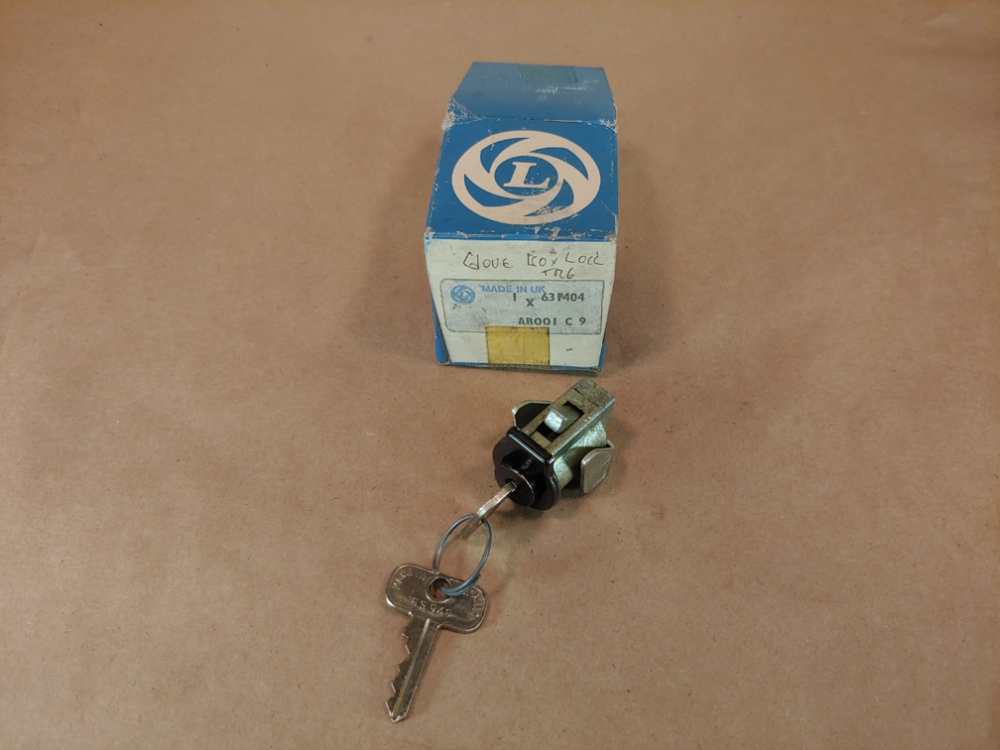 Triumph TR4 TR6 Original Cubby Glove Box Key Lock with Keys 631404 NOS ...