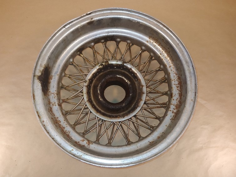 Jaguar E-Type XKE Original Wire Wheel 15 x 5 Dunlop X455C OEM - For ...