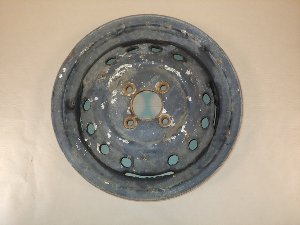 Original Sankey Triumph TR3 TR4 15 inch 4 Bolt Steel Road Wheel 15 x 4. ...