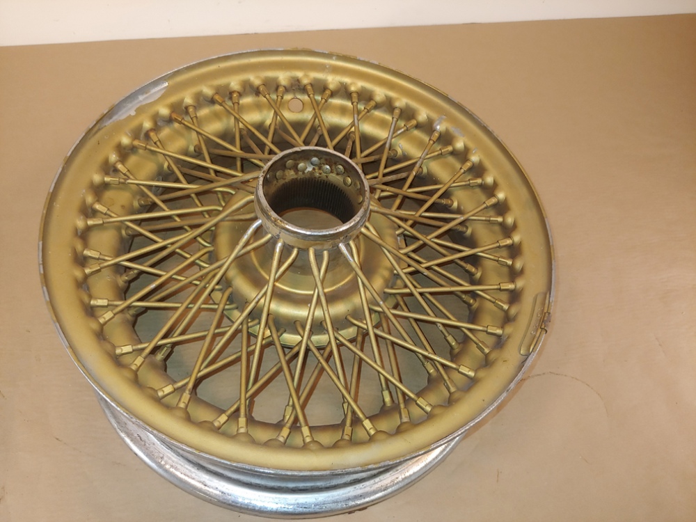 Jaguar XKE E-Type Original 15 inch Wire Wheel XA455C Dunlop 15 x 5 OEM ...