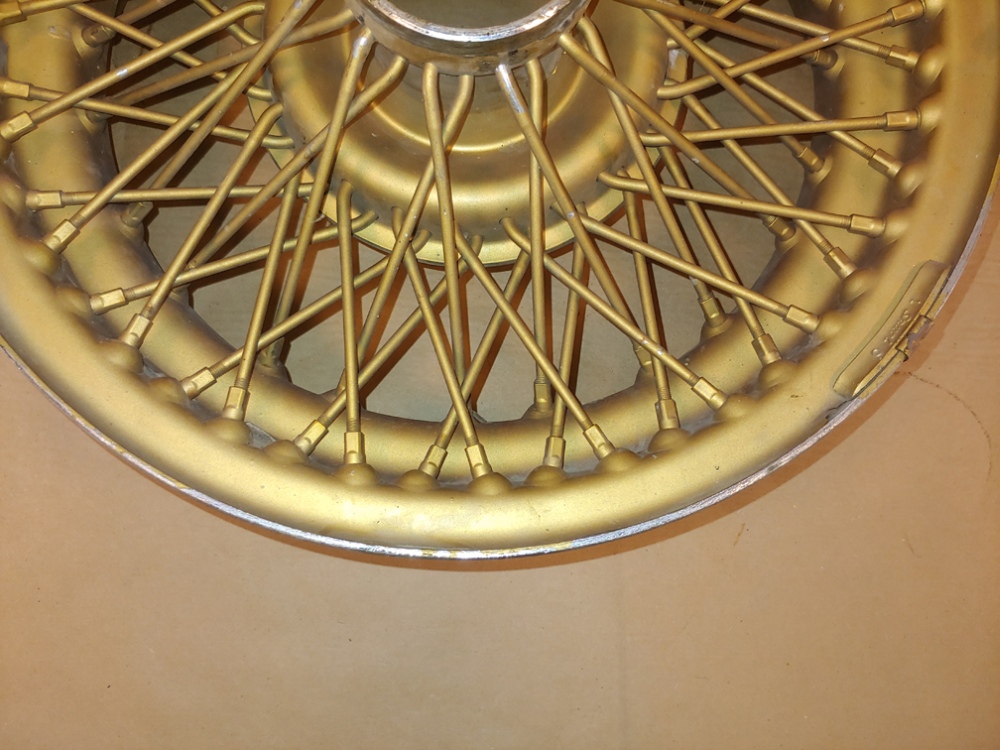 Jaguar XKE E-Type Original 15 inch Wire Wheel XA455C Dunlop 15 x 5 OEM ...