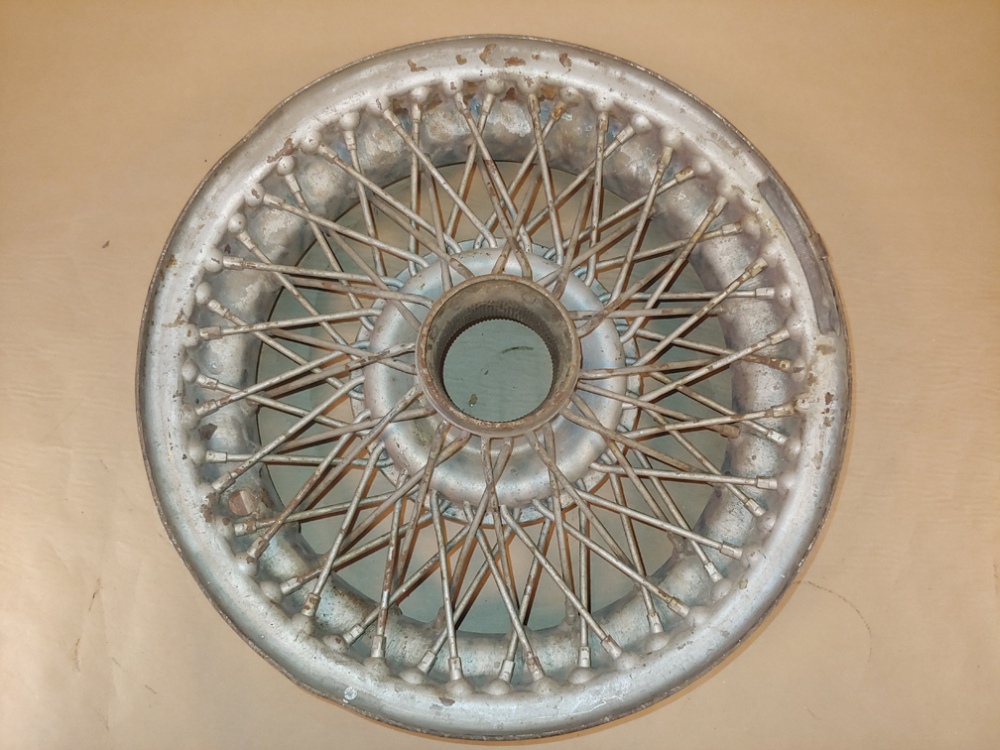 Jaguar XKE E-Type Original 15 inch Wire Wheel XA455C Dunlop 15 x 5 OEM ...