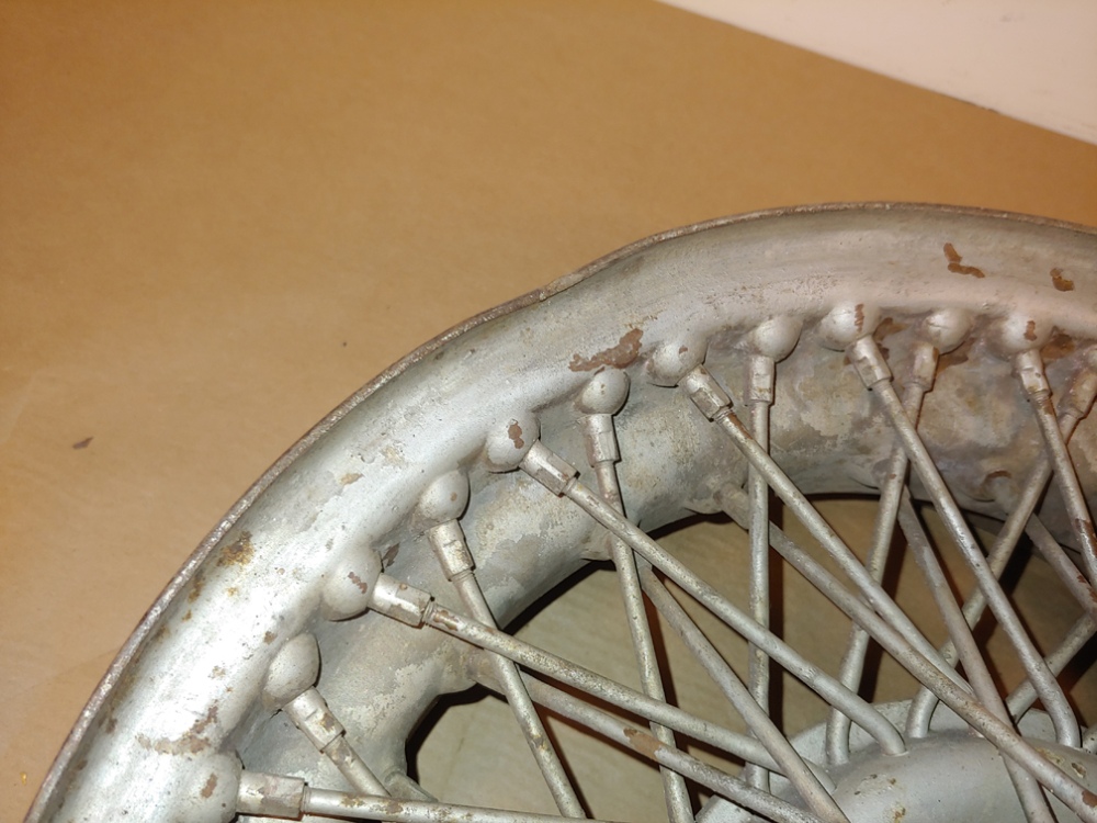 Jaguar XKE E-Type Original 15 inch Wire Wheel XA455C Dunlop 15 x 5 OEM ...