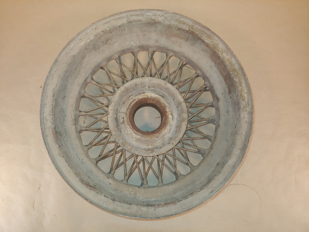 Jaguar XKE E-Type Original 15 inch Wire Wheel XA455C Dunlop 15 x 5 OEM ...