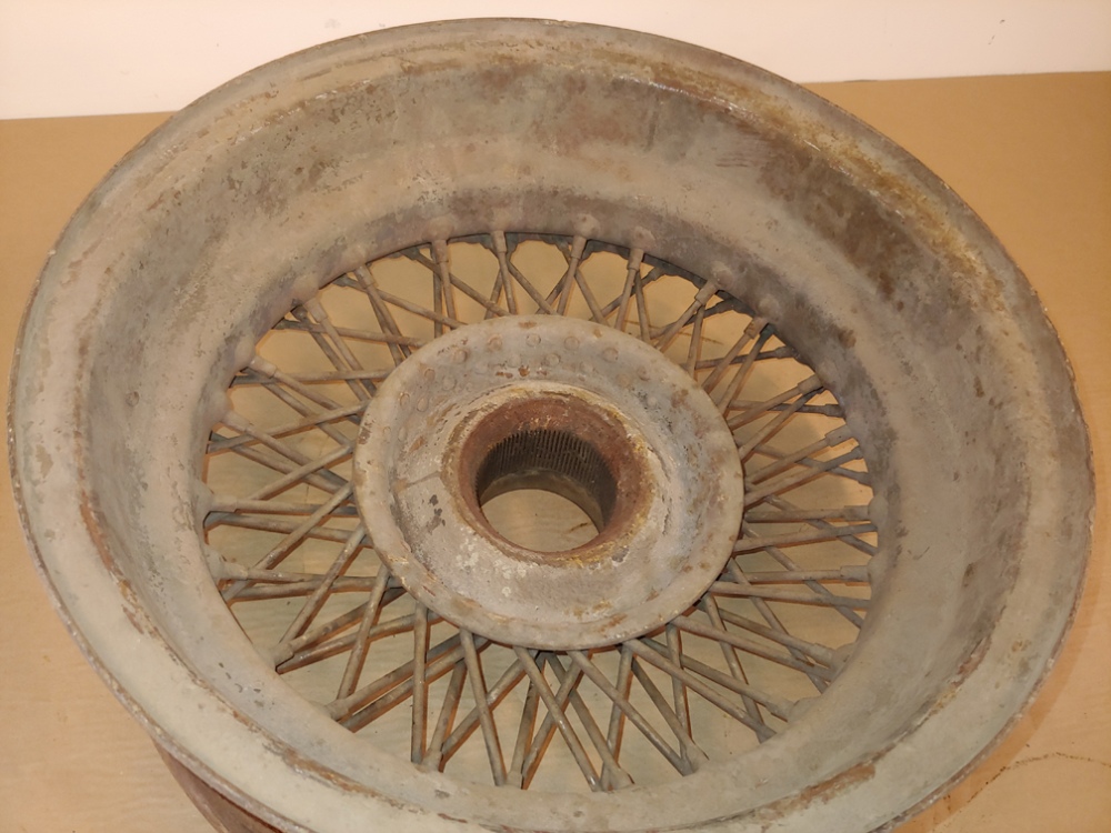 Jaguar XKE E-Type Original 15 inch Wire Wheel XA455C Dunlop 15 x 5 OEM ...