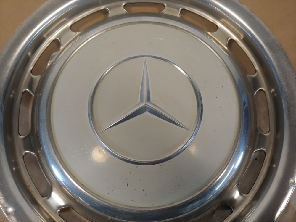 Mercedes Benz Vintage Hubcap 15 inch Wheel Cover with White Center OEM ...