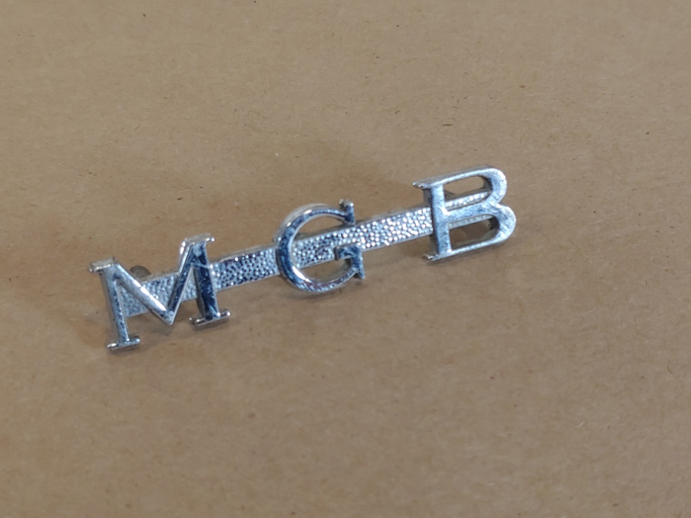 MG MGB Original Rear Trunk Boot Lid Badge Emblem AHH6079 OEM - For Sale ...