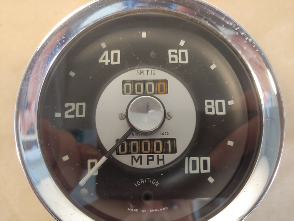 Austin Healey Sprite MK I Speedometer Gauge Smiths SN6155/10 OEM - For ...