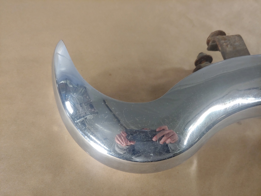 MG Midget Original LH Left Rear Chrome Bumper Assembly with Overrider ...