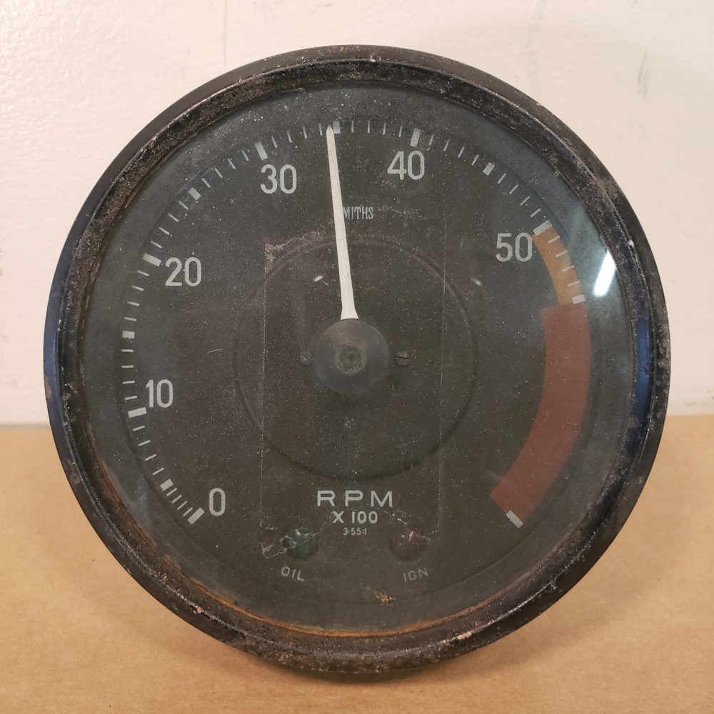 Triumph Spitfire 3.55 1 RPM Tach Tachometer OEM Smiths Gauge - For Sale ...