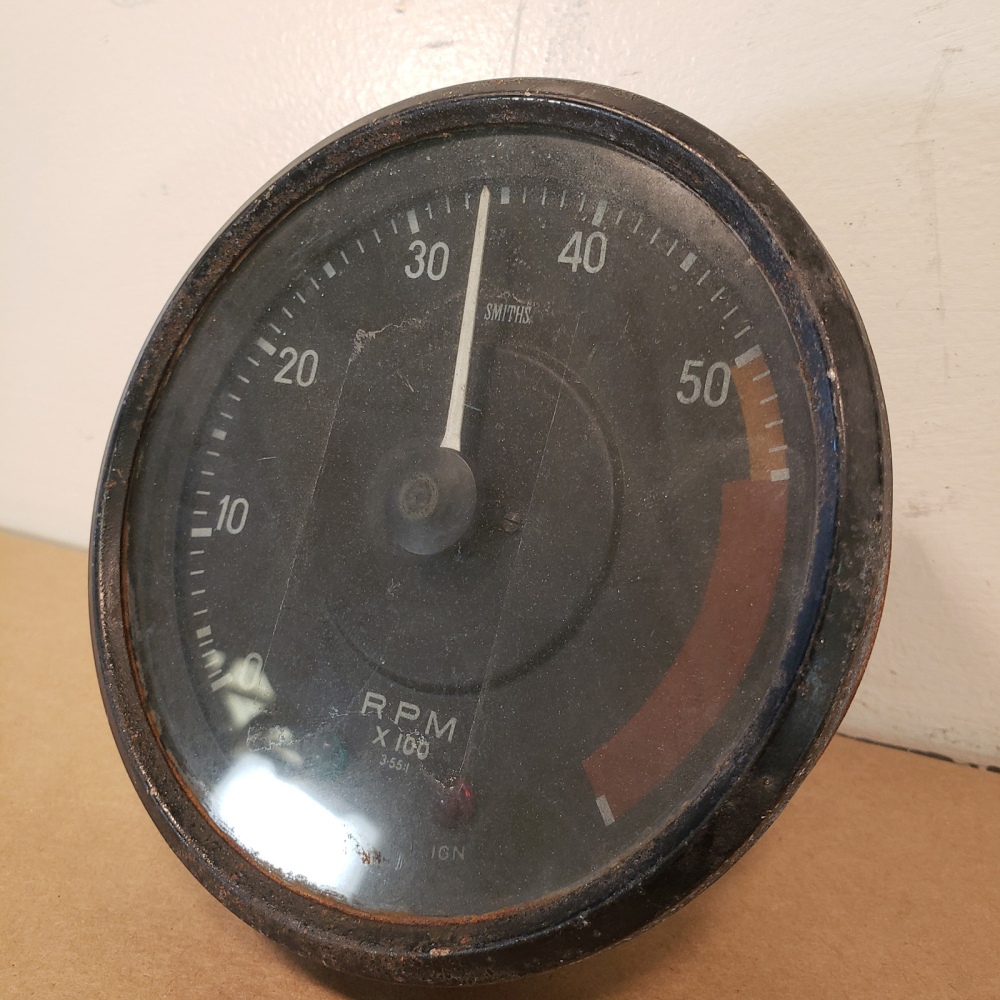 Triumph Spitfire 3.55 1 RPM Tach Tachometer OEM Smiths Gauge - For Sale ...
