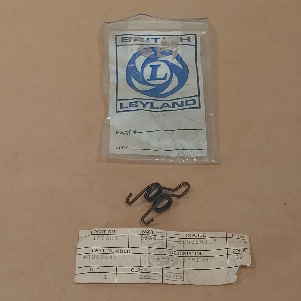 MG Midget Austin Healey Sprite Bonnet Catch Return Spring 4B8646 NOS ...