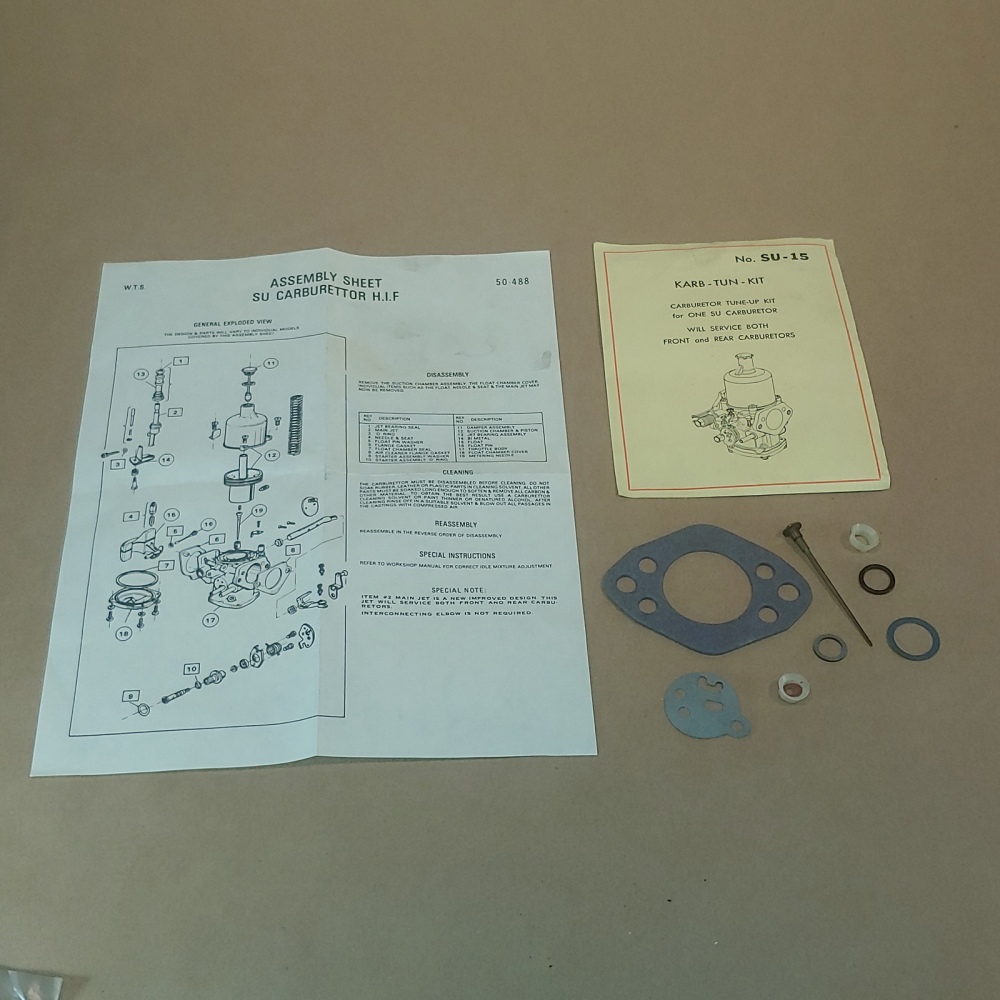 SU Carburetor HIF Tune Up Kit SU-15 NOS - For Sale, Seattle WA