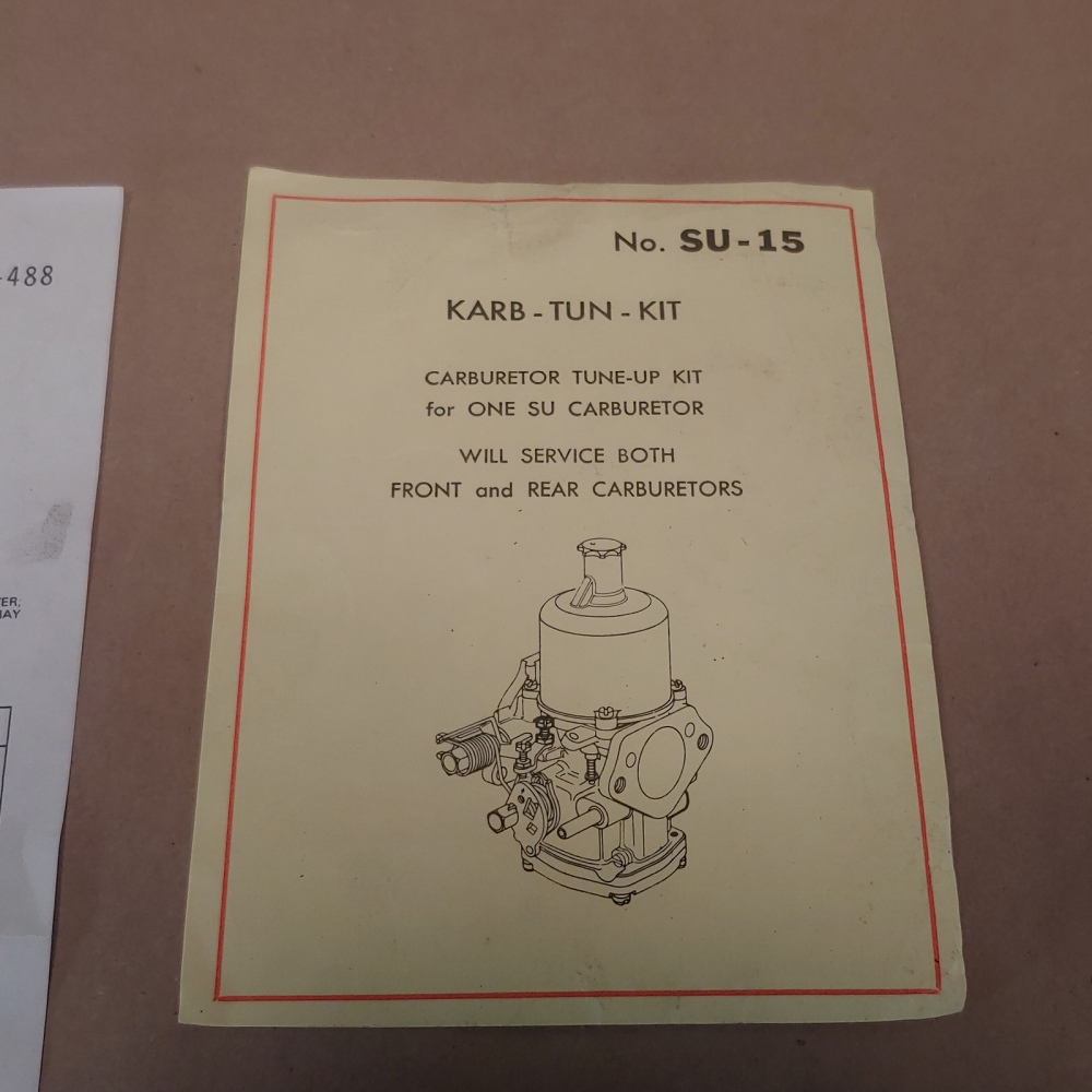 SU Carburetor HIF Tune Up Kit SU-15 NOS - For Sale, Seattle WA